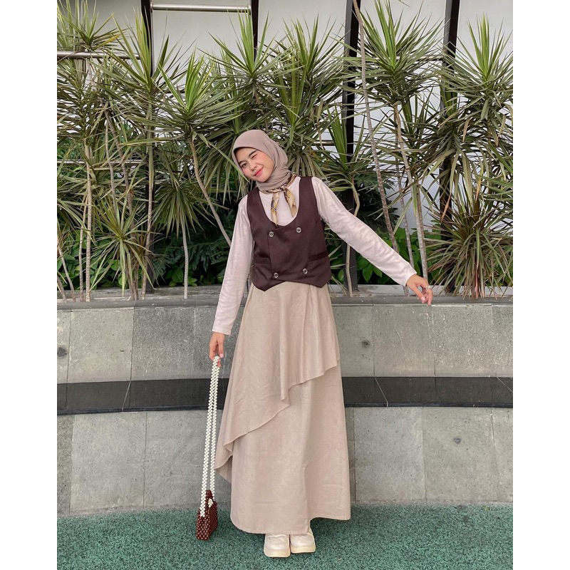Jual Jeni Skirt - Rok Linen - Rok Susun - Rok Lebar - lovea | Shopee ...