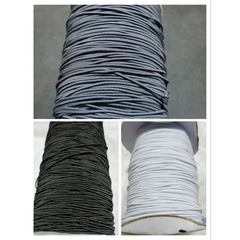 Jual tali sengkelit,tali lobang kancing,tali karet (20 yards) | Shopee ...