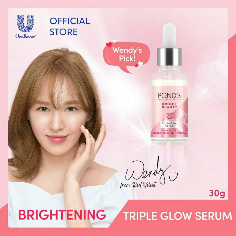 Jual POND'S Bright Beauty Triple Glow Brightening Serum 30 g | Shopee ...