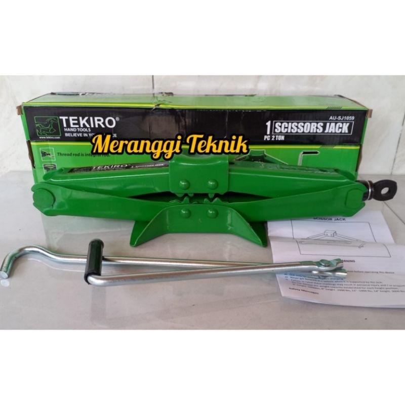 Jual id1328 Dongkrak jembatan mobil 2 ton scissors jack Tekiro | Shopee ...