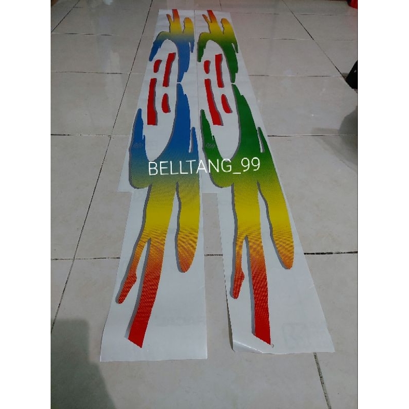 Jual Sticker stiker katana trisula/ stiker katana 1995 gx dx | Shopee ...