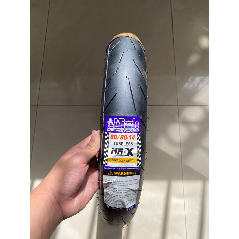 Jual MIZZLE MRX MR X 80/80 RING 14 BAN MATIC TUBELESSRACING SOFT ...