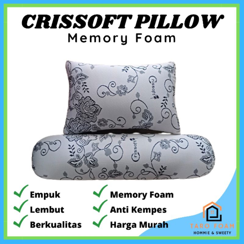 Jual Bantal Guling Hotel Empuk Crissoft Pillow Bahan Memory Foam Busa ...