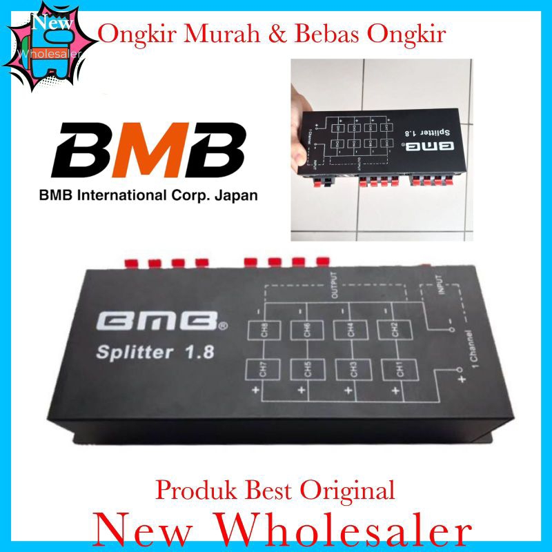 Jual spiliter bmb 1.8 original cabang in out 8 cabang audio sound ...