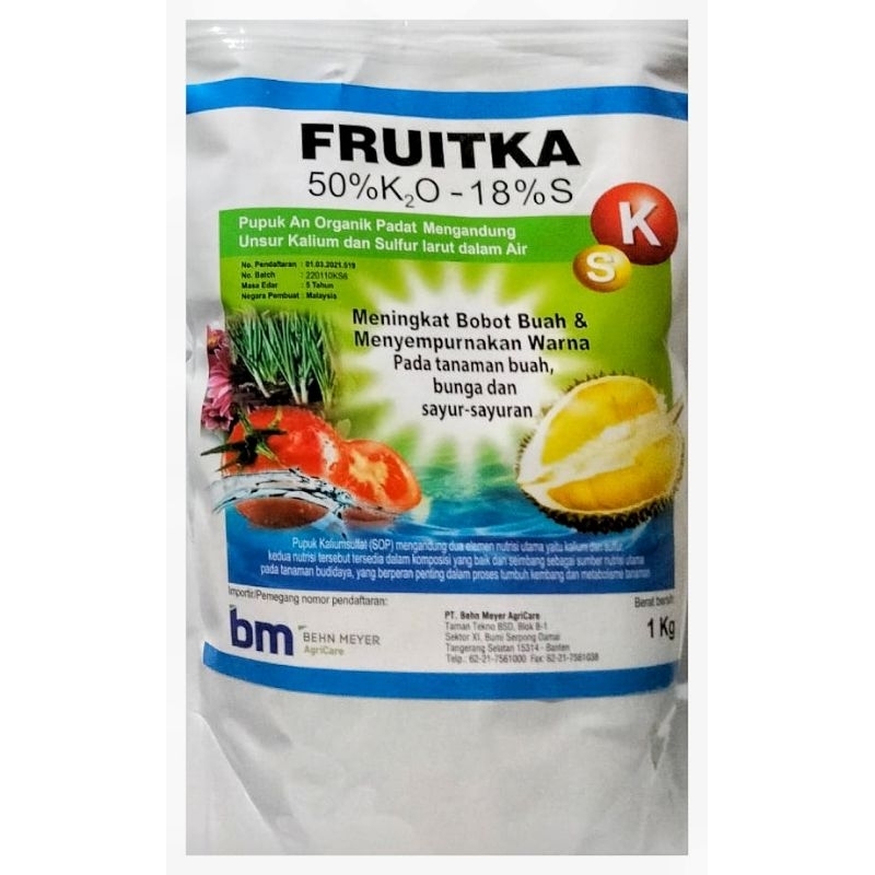 Jual PUPUK FRUITKA - 1KG Pupuk Buah & Bunga Produk Behn Mayer Jerman ...