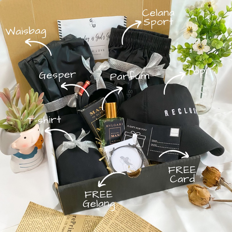 Jual HAMPERS KADO COWOK EXCLUSIVE/MAN GIFTBOX CELANA SPORT | Shopee ...