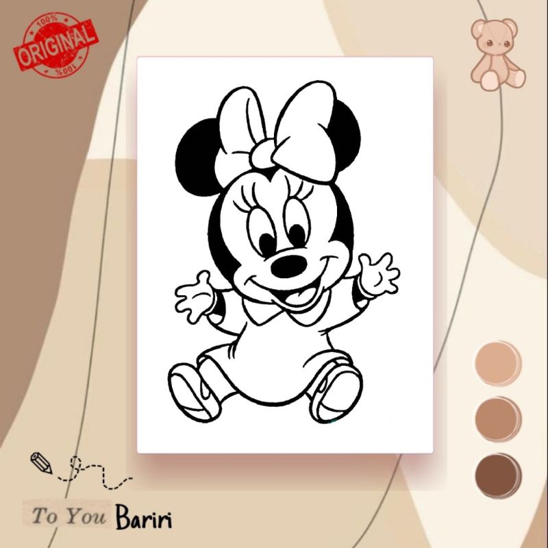 Jual Gambar Sketsa Mewarnai | MICKEY MOUSE | Sketsa lukis | Sketsa ...