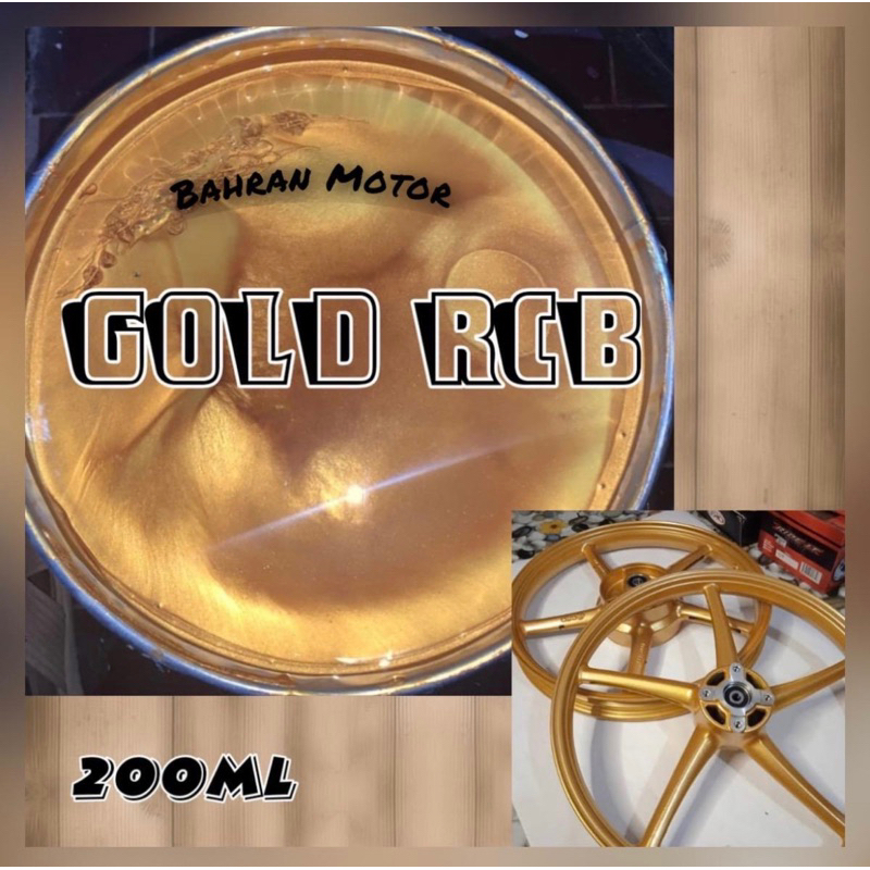 Jual Cat gold rcb 200ml byscp | Shopee Indonesia