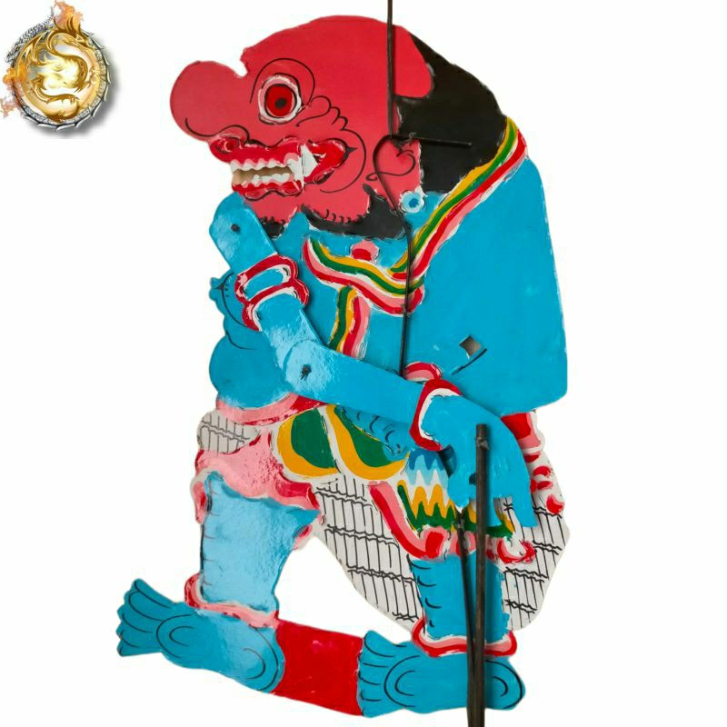 Jual wayang kulit buto terong biru bahan kertas karton duplex | Shopee ...