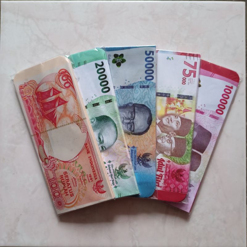 Jual 1 PACK ISI 10 AMPLOP JUMBO MOTIF UANG | Shopee Indonesia