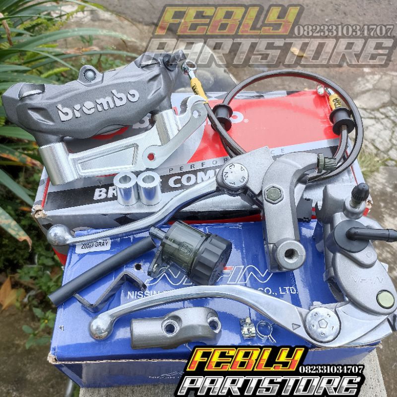 Jual PAKET SET MASTER KALIPER NINJA R RR SS MASTER REM Z900 Z 900 IMPORT KALIPER CALIPER BREMBO ...