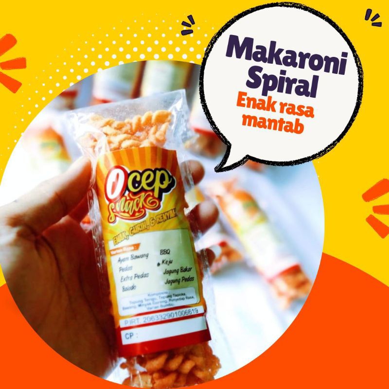 Jual makaroni gandum spiral packet jualan isi 100 bungkus 9 varian rasa ...