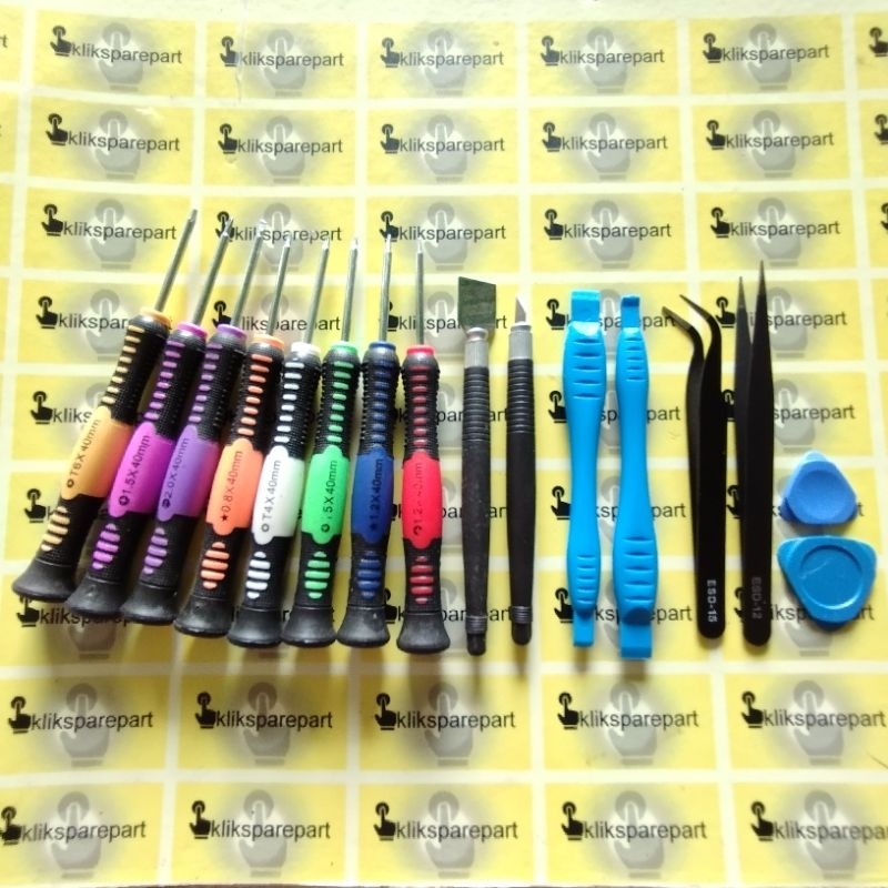 Jual Obeng Tool Set 16 In 1 Reparasi Handphone Alat Service Hp | Shopee ...
