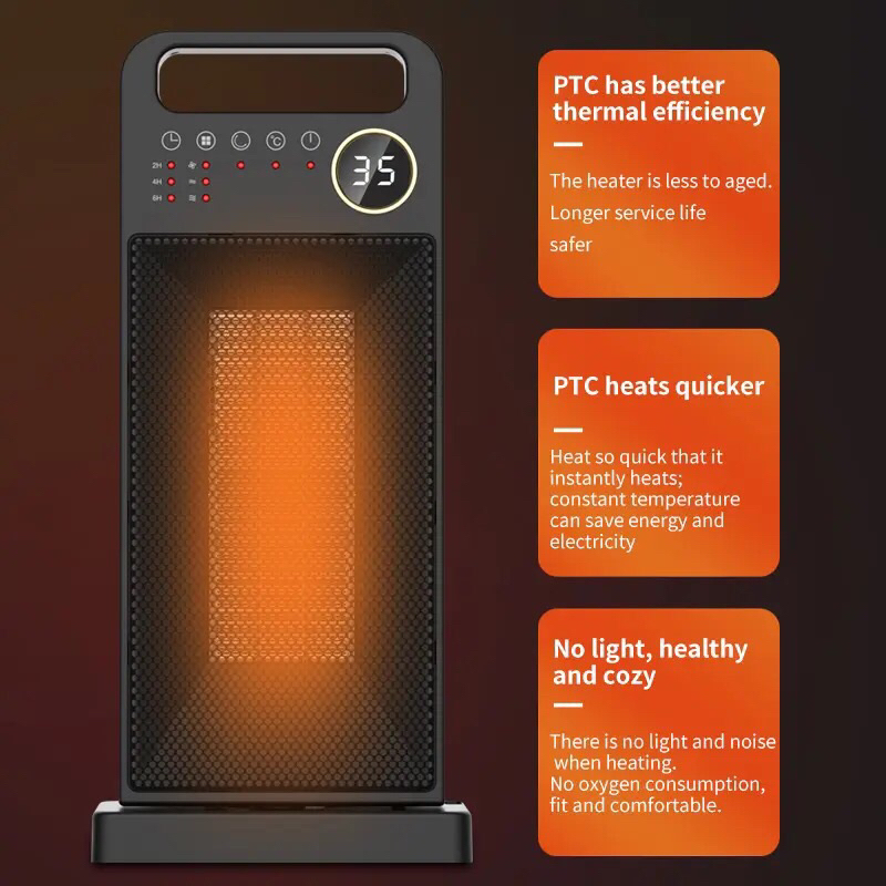 Jual Heater for Room Remote Control Electric Heating Touch Screen ...