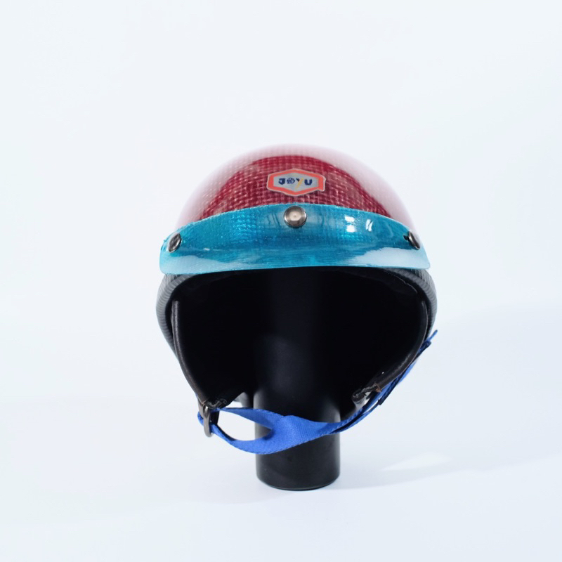 Jual JOYU! Shorty / chip helmet japan style - unfinished red (free pet ...