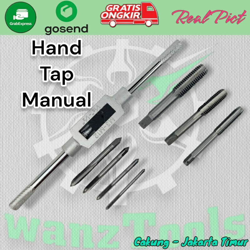 Jual Set 8 pcs Hand Tap Drill Bit - Mata Bor Pembuat Ulir Drat Baut ...