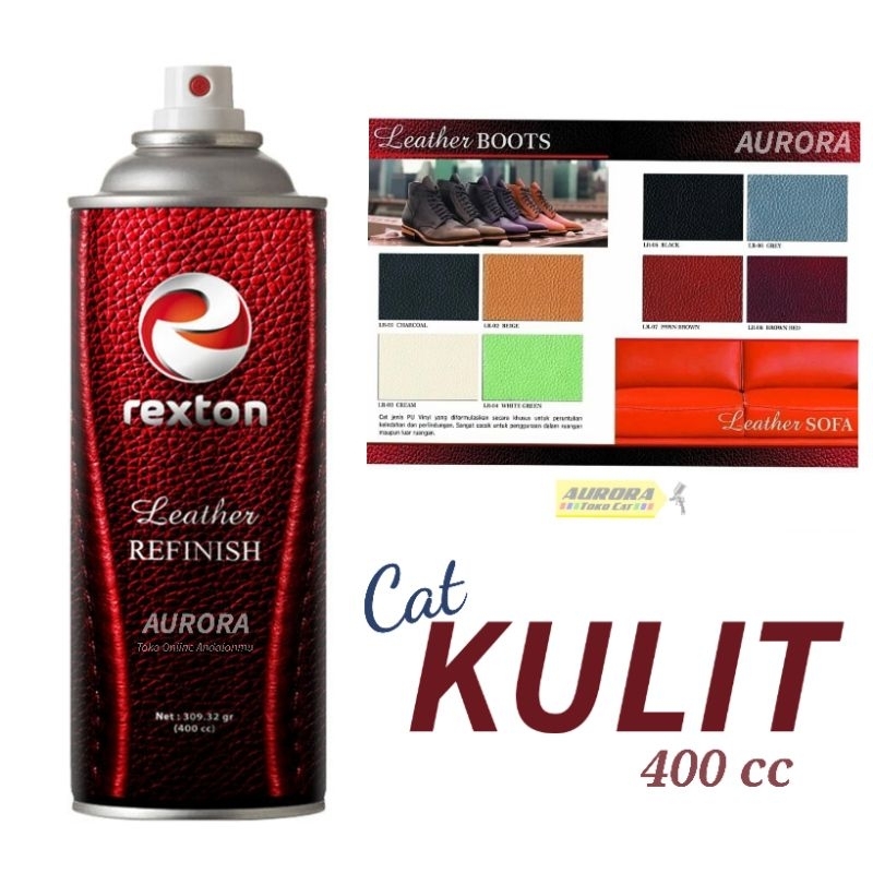 Jual Cat Kulit REXTON Leather Refinish Semprot Untuk Jog Mobil Jok ...