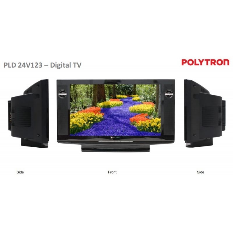 Jual LED TV TABUNG 24 Inch Polytron PLD 24V123 Digital Tuner Dvtb2 ...