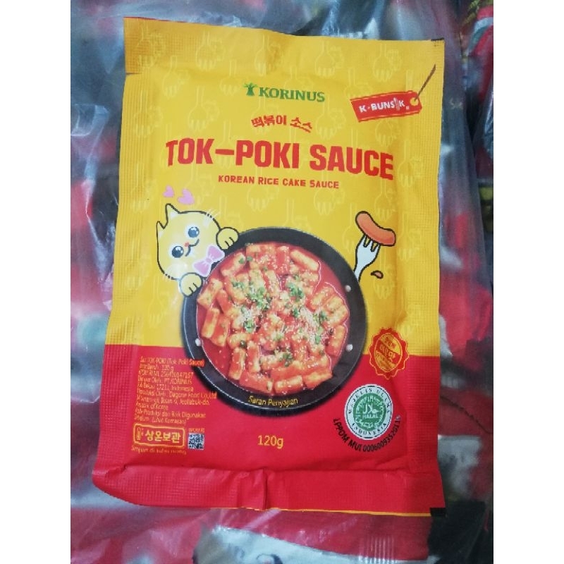 Jual Tokpoki Saus 120grm Tokpoki Korinus HALAL Original Spicy / Spicy ...