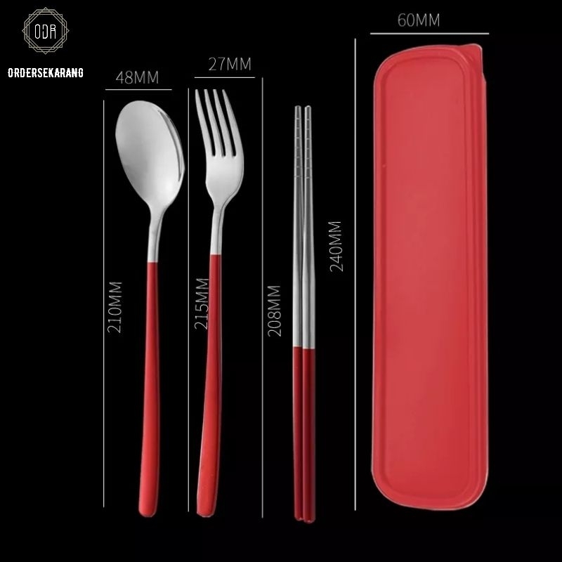 Jual SENDOK GARPU SUMPIT KOREA SET FOOD STAINLESS STEEL TEBAL FOOD ...