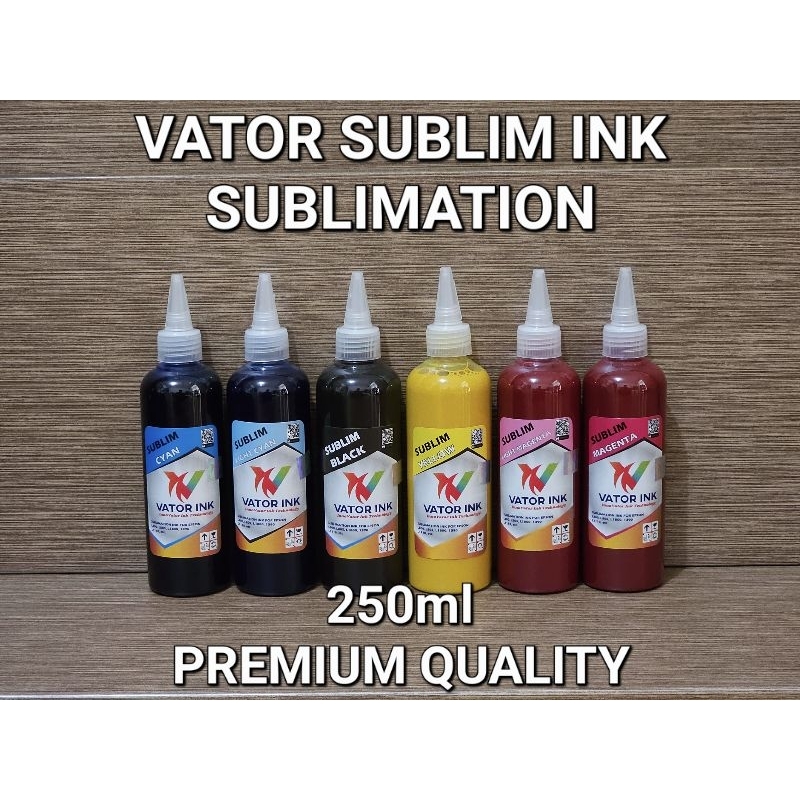 Jual Tinta Sublim Epson Vator Ink 250ml Premium Sablon Mug kaos Jersey Polyester | Shopee Indonesia