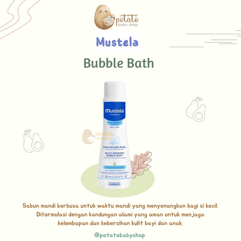 Jual Mustela Multisensory Bubblebath 200ml / Multi Sensory Bubble bath | Shopee Indonesia