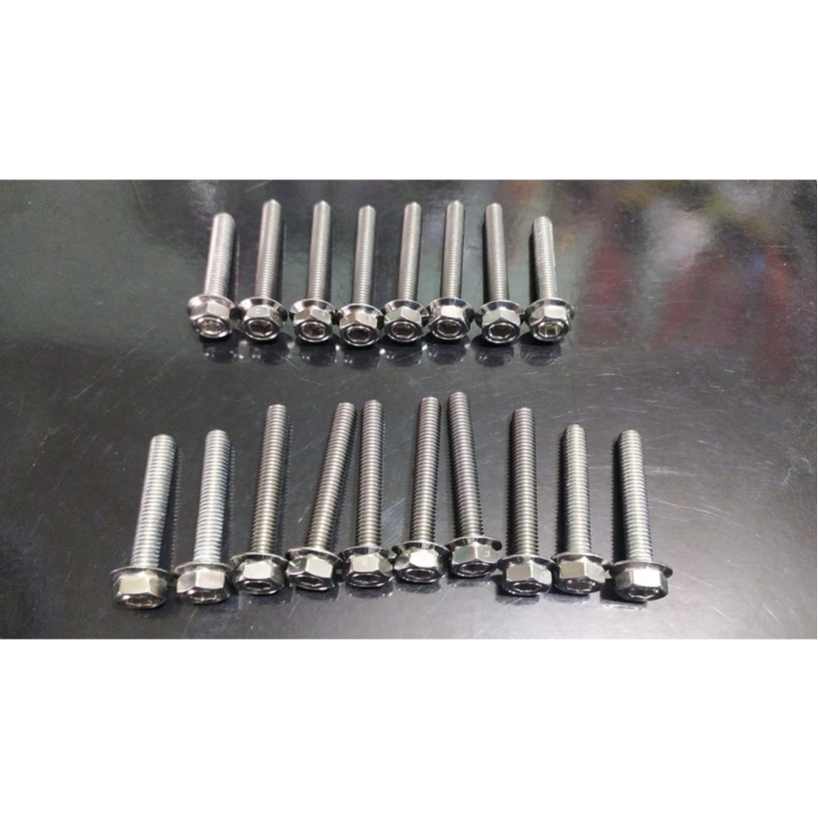 Jual baut probolt 2 kunci Blok Bak Mesin set Kanan Kiri Supra 125 Kharisma | Shopee Indonesia