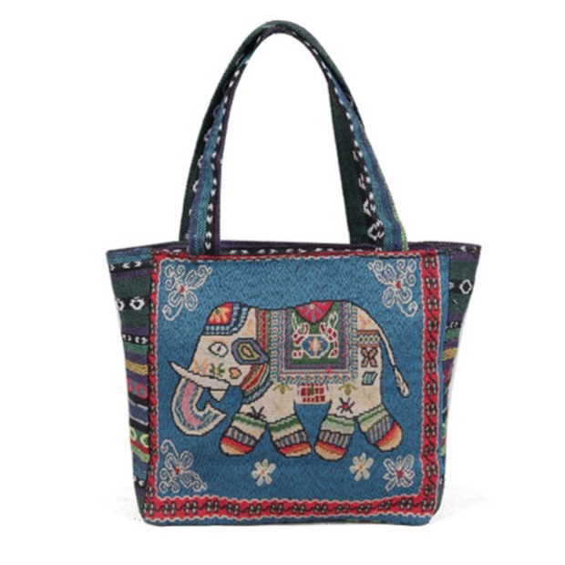 Jual OPIOBAGS TAS TOTE MOTIF GAJAH WANITA IMPORT / TAS TOTEBAG ...