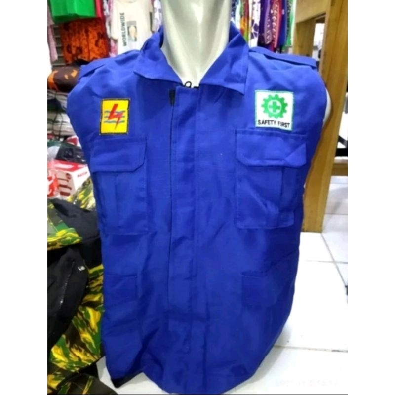 Jual Rompi PLN Rompi Safety PLN Biru Ripstok | Shopee Indonesia