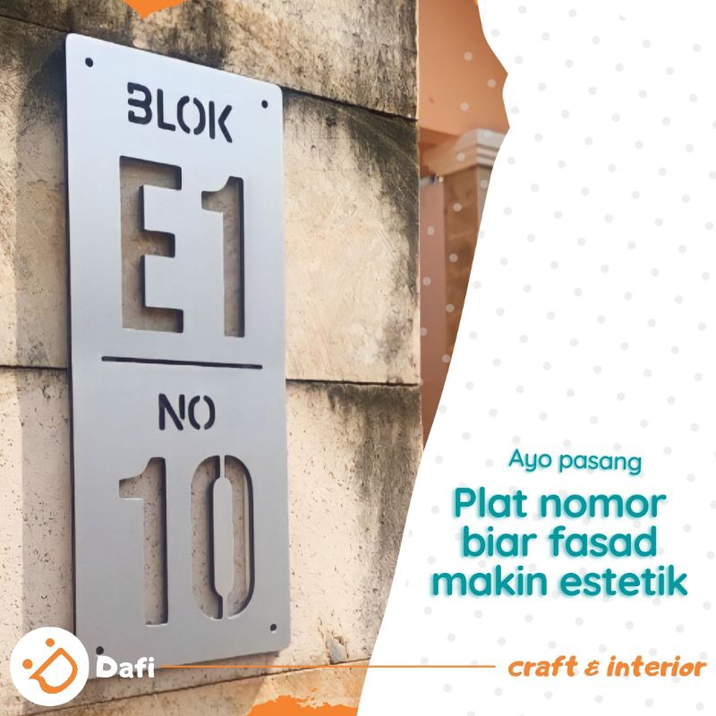 Jual PLAT NOMOR RUMAH MEWAH BAHAN ACP | PRE ORDER 2 HARI | Shopee Indonesia