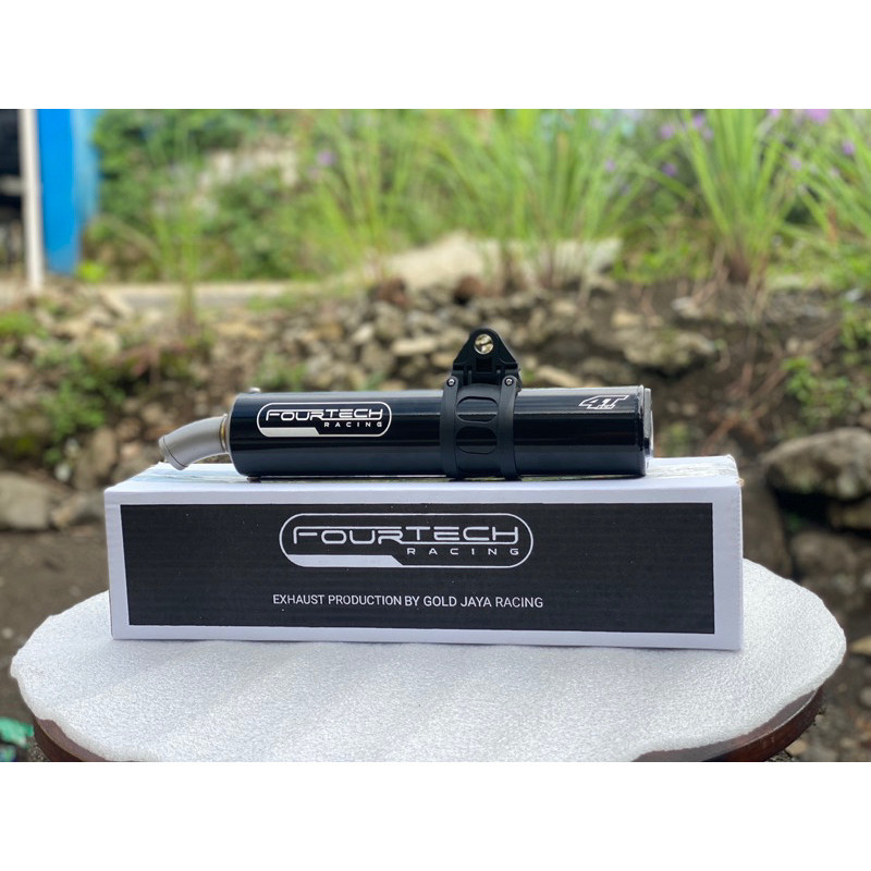 Jual slenser fourtech racing 30cm endcap sanblast | Shopee Indonesia