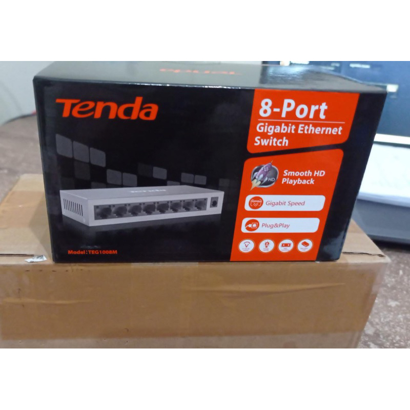 Jual Tenda TEG1008M 8 Port Mini Gigabit Switch 10/100/1000M Rj45 ...