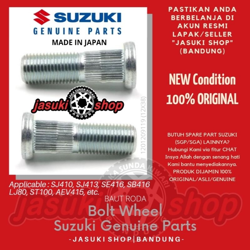 Jual Wheel Nut Mur Bolt Baut Roda Velg Suzuki Jimny Vitara Escudo ...