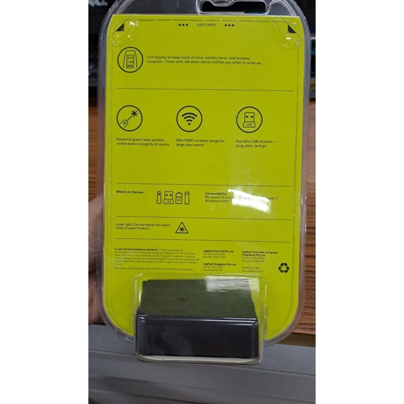 Jual logitech pointer laser wireless R800 remote presentasi | Shopee ...