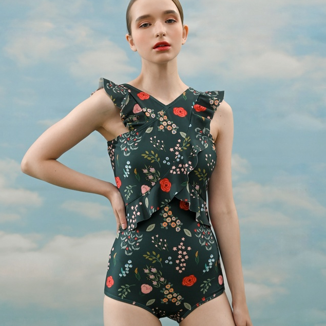 Jual Anne Kelly SCARLETT One Piece Vintage Swimsuit | Shopee Indonesia