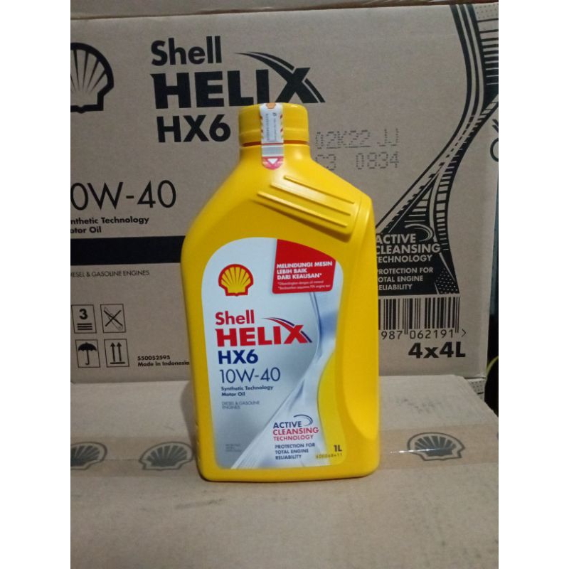 Jual OLI mobil SHELL HELIX HX6 10W-40 - 1 Liter. ASLI DISTRIBUTOR RESMI ...