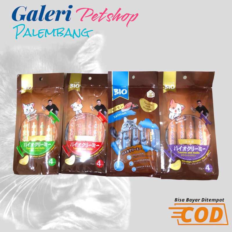 Jual Snack Kucing Murah BIO CREAMY 60g - Snack Kucing Premium Bio ...