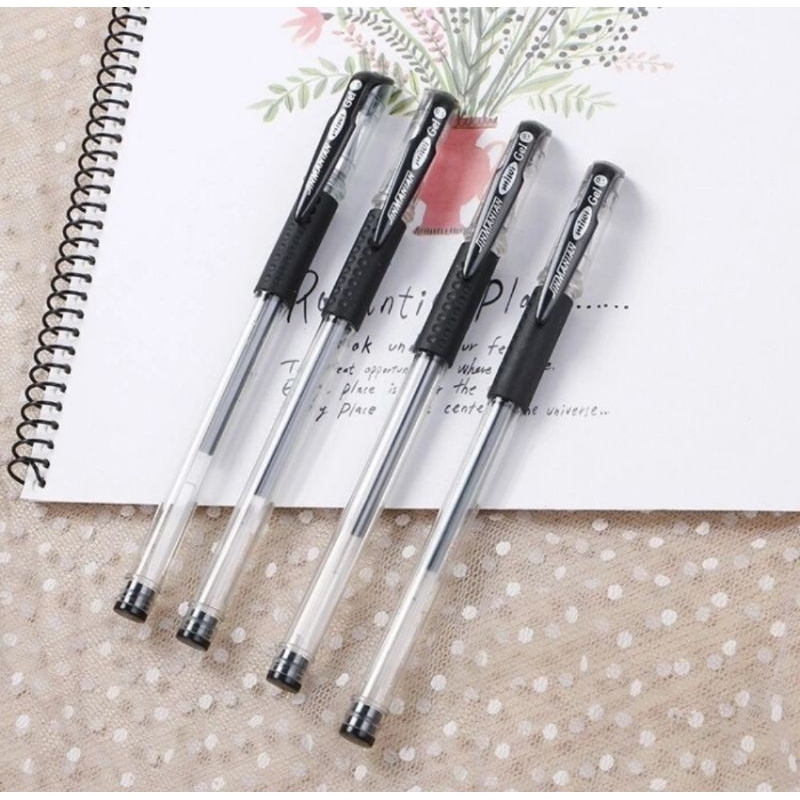 Jual Pulpen gel tebal 0.5 mm - black | Shopee Indonesia