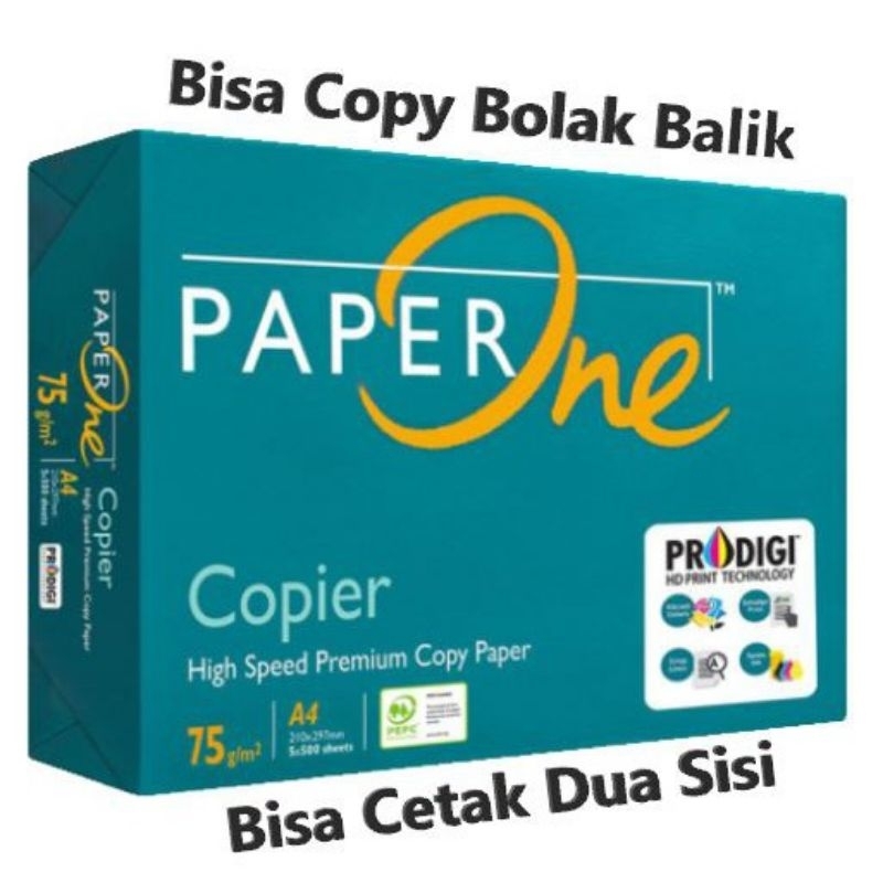 Jual KERTAS FOTOCOPY PAPER ONE A4 75 GRAM | Shopee Indonesia