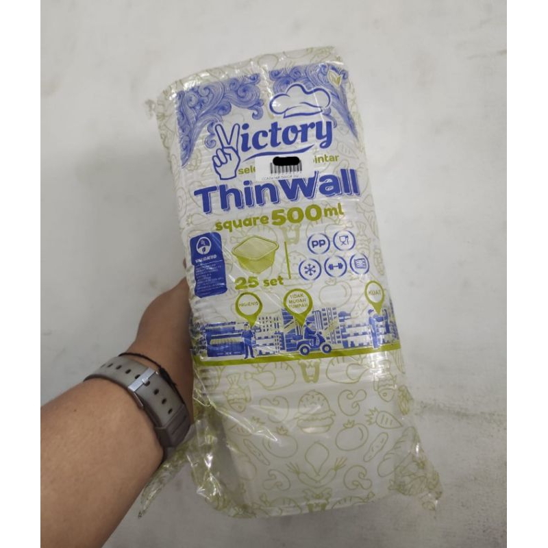 Jual FOOD CONTAINER VICTORY THINWALL SQUARE 500ML ISI 25 PCS | Shopee ... Jual FOOD CONTAINER VICTORY THINWALL SQUARE 500ML ISI 25 PCS | Shopee ...