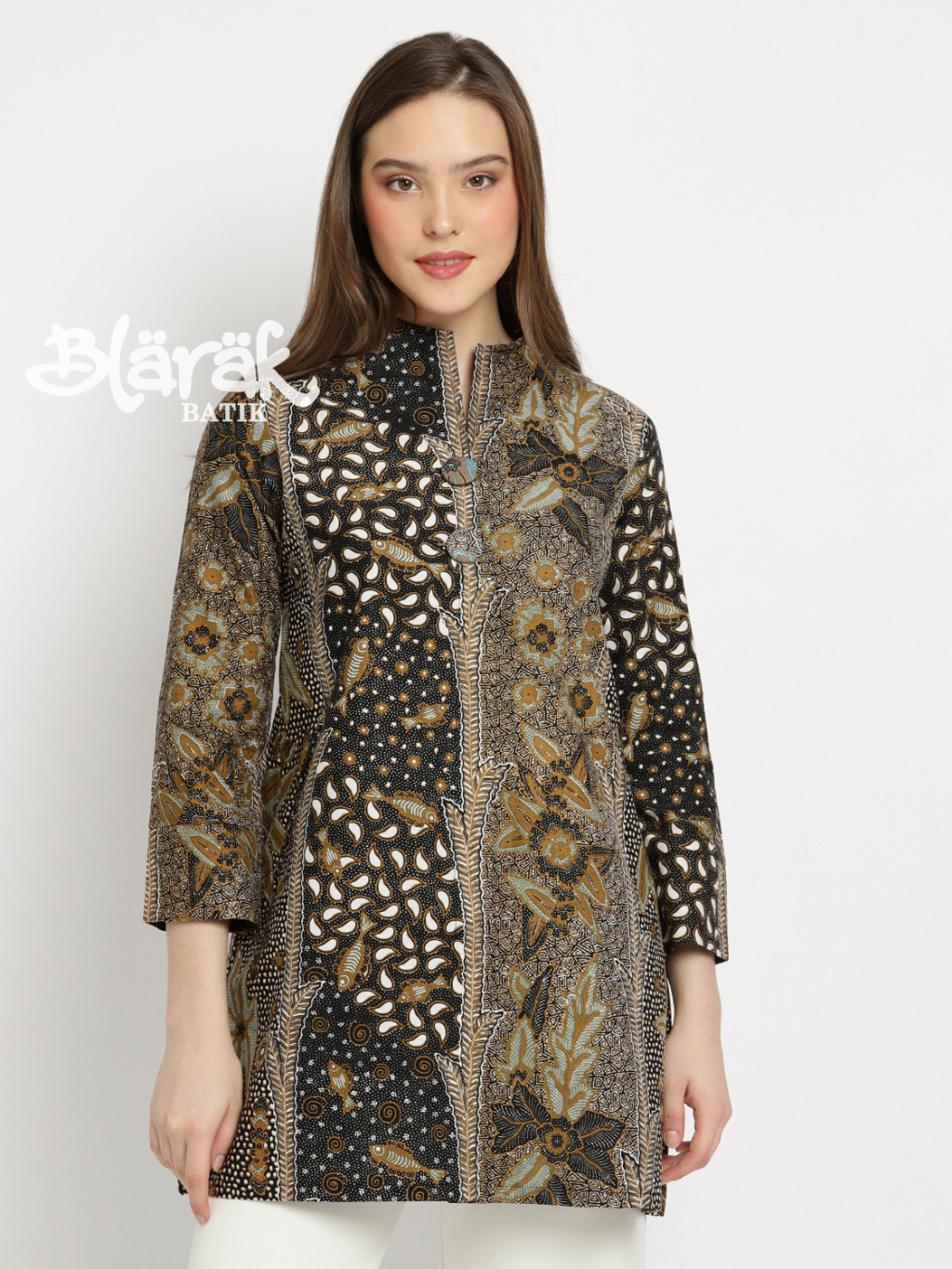 Jual BLARAK - Tunik Bajra Cokelat | Shopee Indonesia