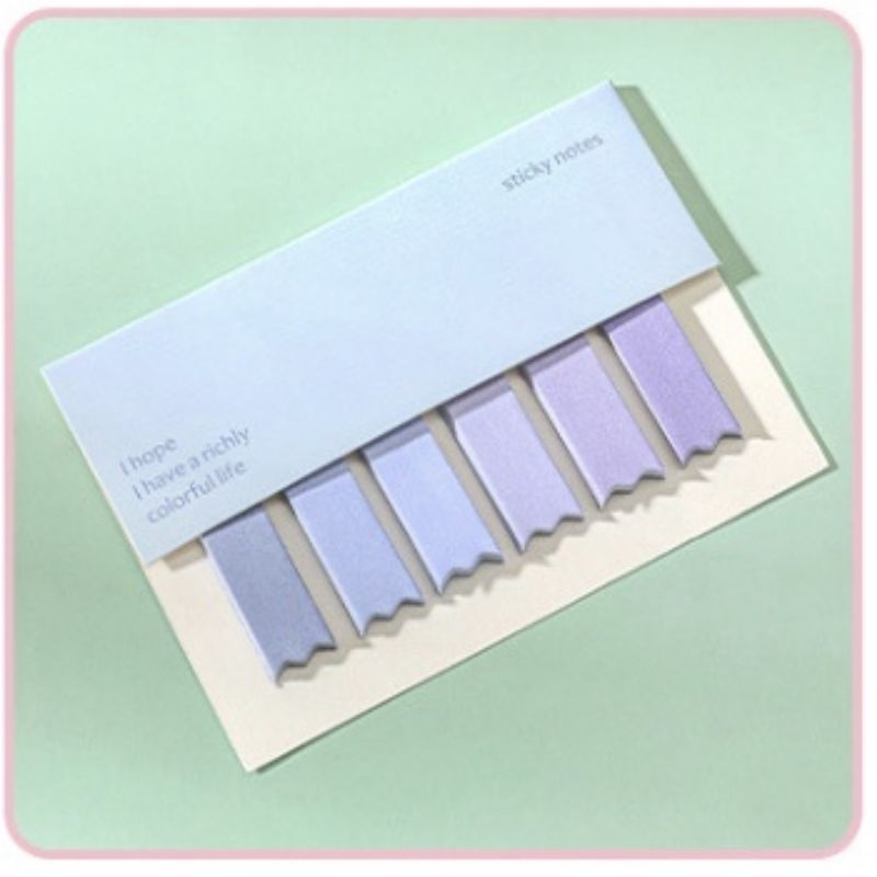 Jual PEMBATAS BUKU POLOS 6 IN 1 / POST IT / STICKY NOTES PENANDA ...