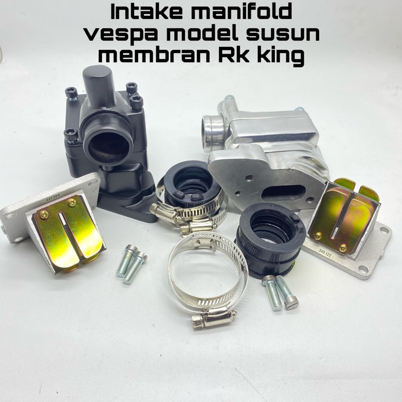 Jual Intake Manifold vespa Model Susun 3 Membran Rk King | Shopee Indonesia