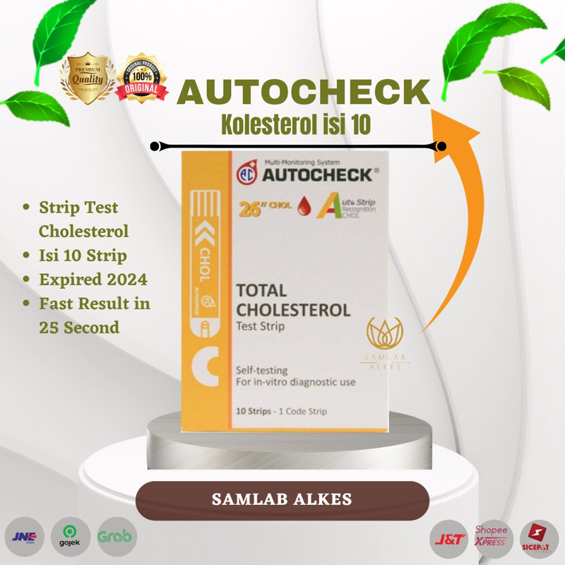 Jual AUTOCHECK - STRIP KOLESTROL AUTOCHECK STRIP AUTO CHECK KOLESTROL ...