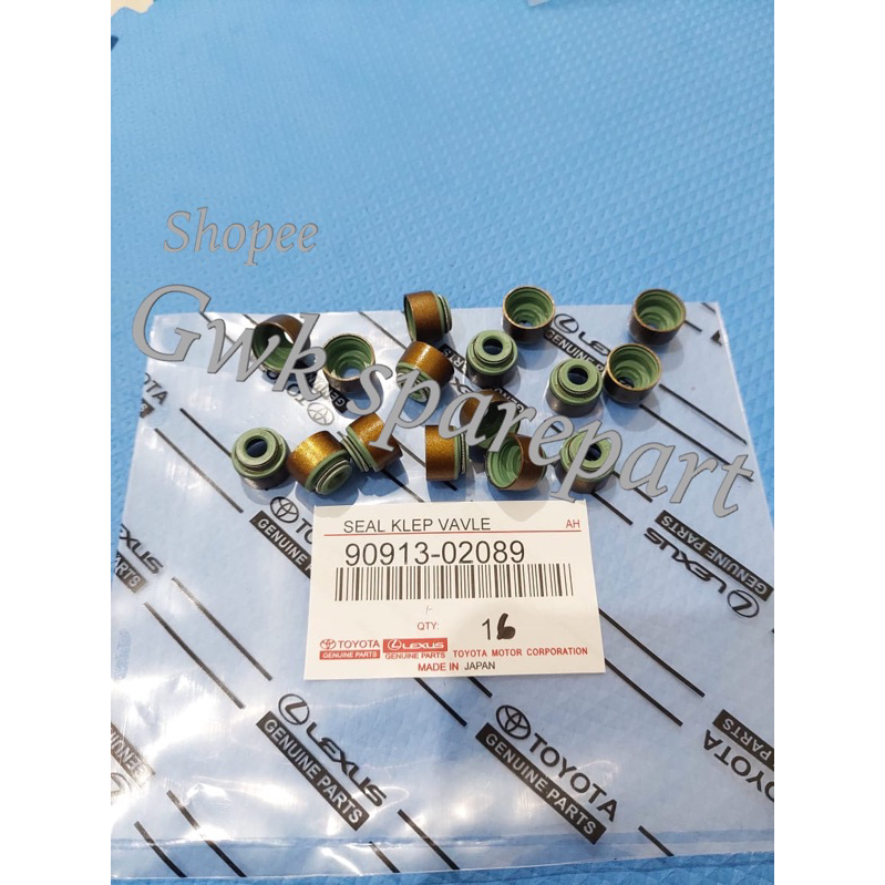 Jual Seal klep valve steam 16pc Toyota All New Corolla Ori | Shopee Indonesia
