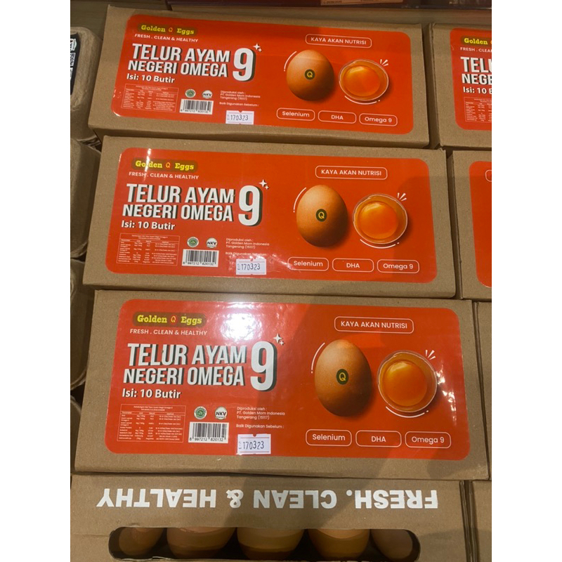 Jual Telor ayam negri omega / telur ayam omega 9 box isi 10 butir ...