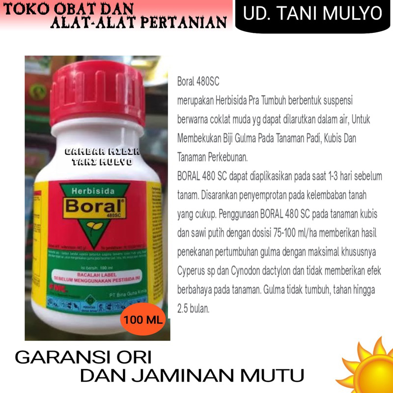 Jual BORAL 480 SC 100 ML | Shopee Indonesia