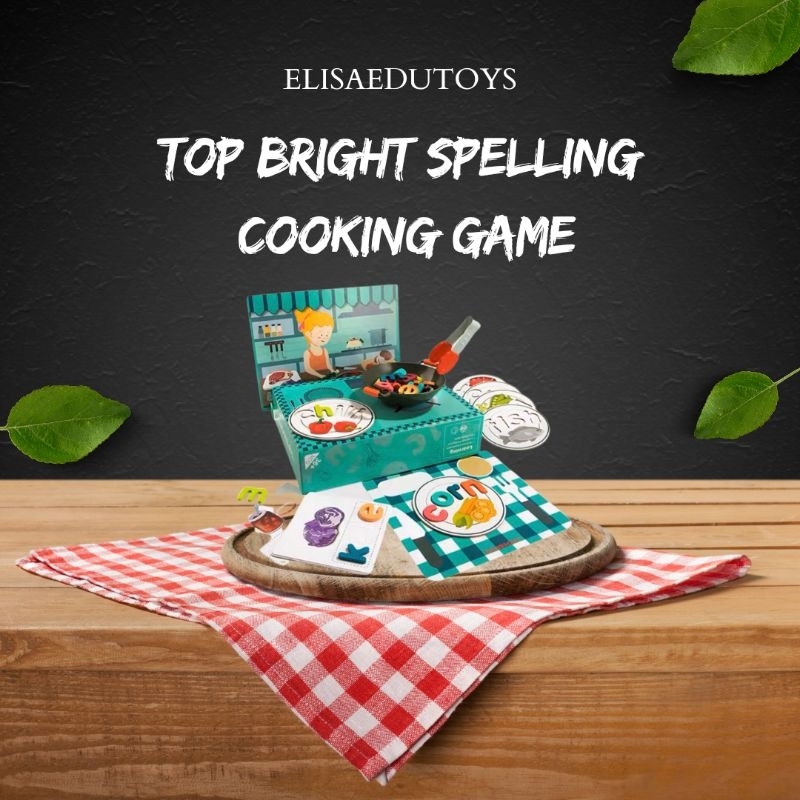 Jual spelling cooking game top bright alfabet mainan huruf | Shopee ...