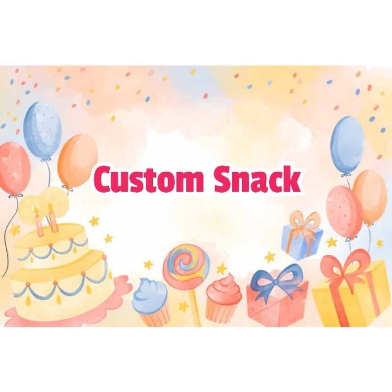Jual Custom Snack Ulang Tahun, Goodie Bag Ulang Tahun, Jajanan Snack ...