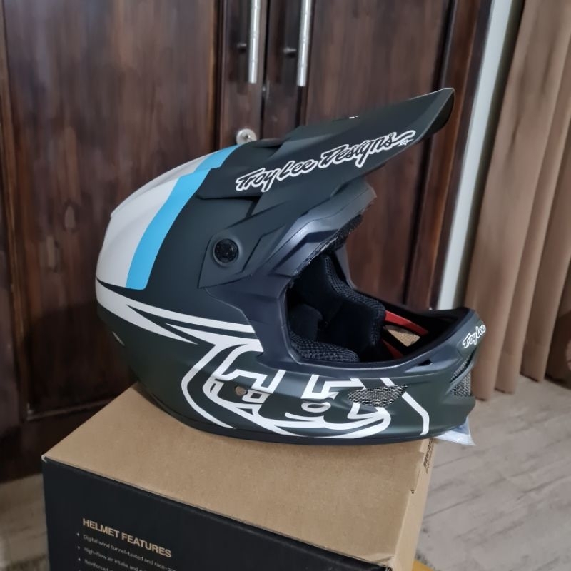 Jual Helm fullface TLD D3 fiberlite troy lee design | Shopee Indonesia